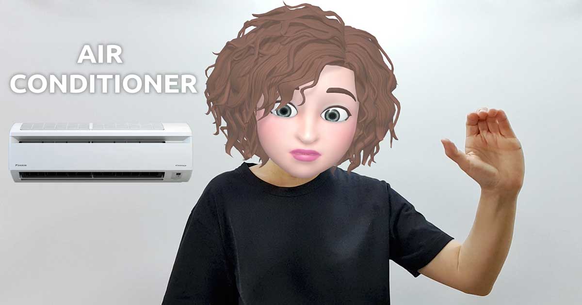 What is the American Sign Language ASL sign for air conditioner?