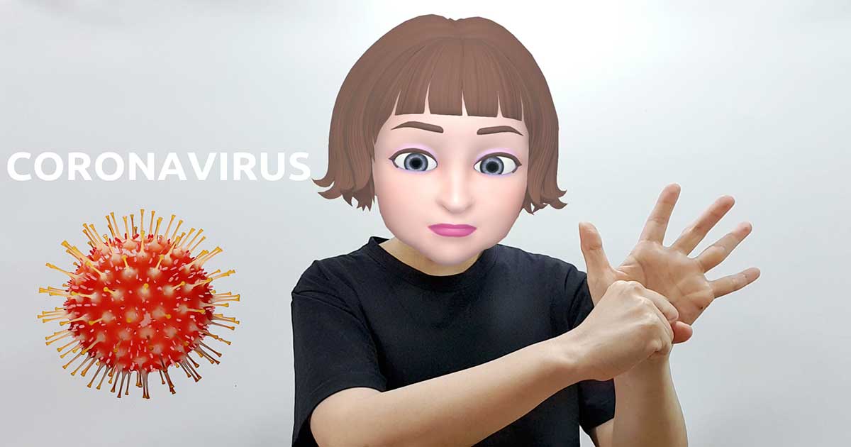 What is the American Sign Language ASL sign for coronavirus?