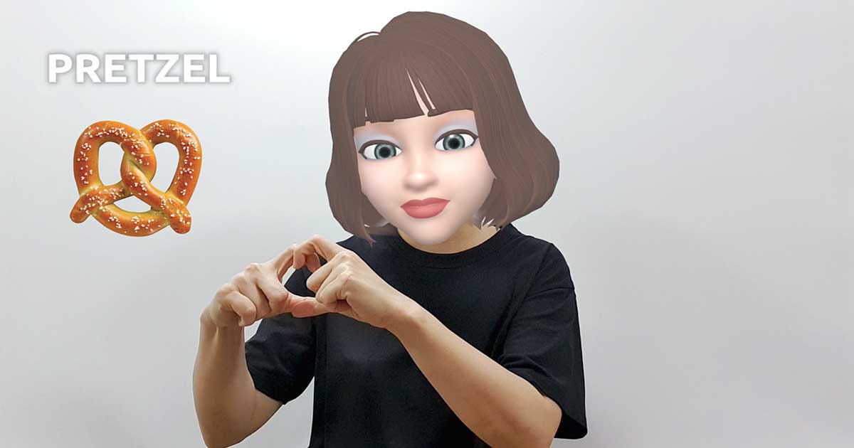 What is the American Sign Language ASL sign for pretzel?