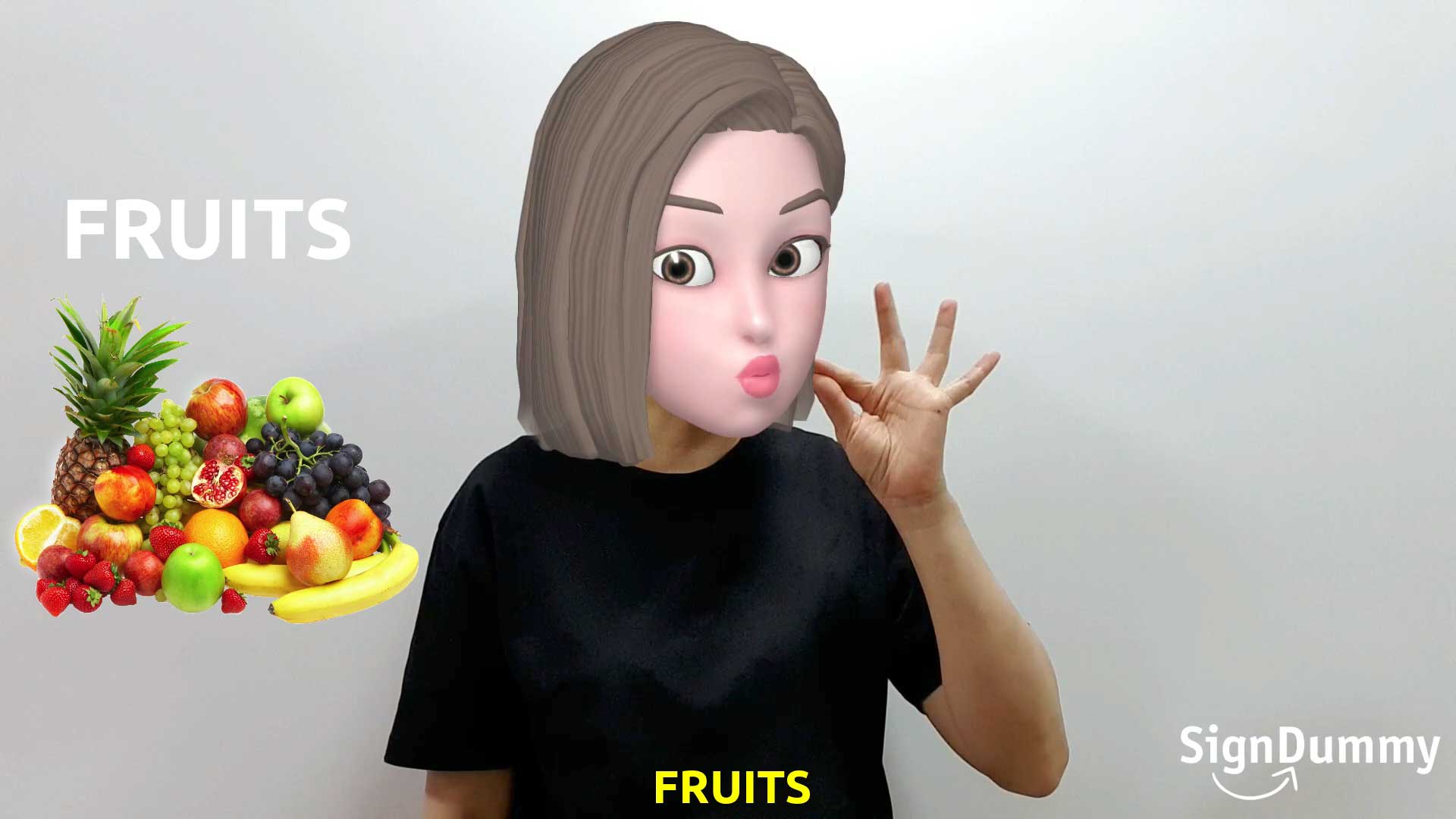 Learn American Sign Language (ASL) Lesson: Fruits