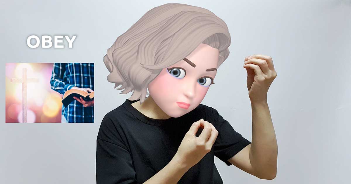 What is the American Sign Language ASL sign for Obey?