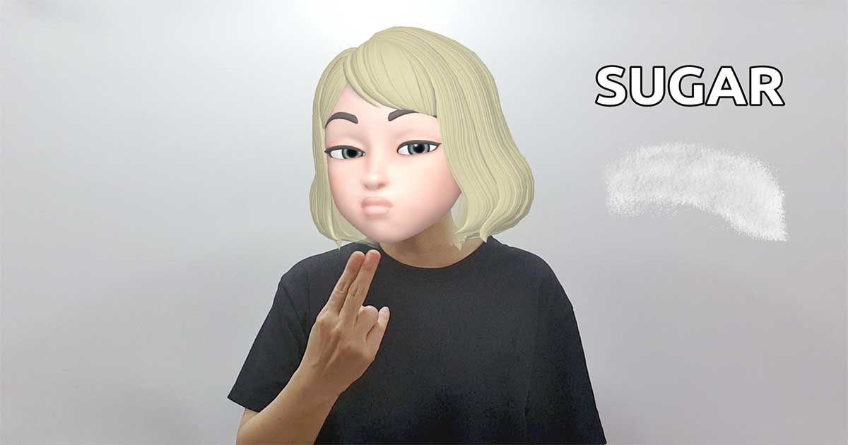 What is the American Sign Language ASL sign for sugar?