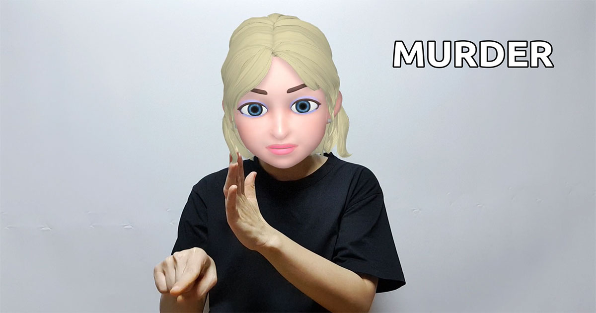 How to say murder in American Sign Language ASL sign?