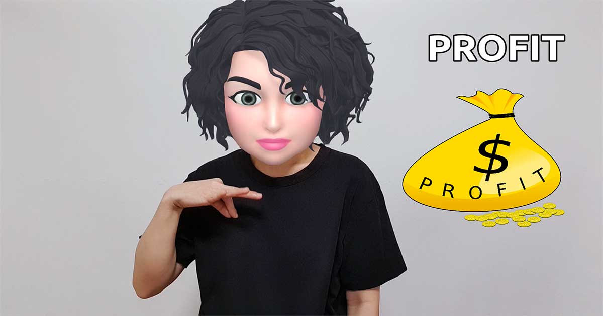 How to say and practice profit in American Sign Language?