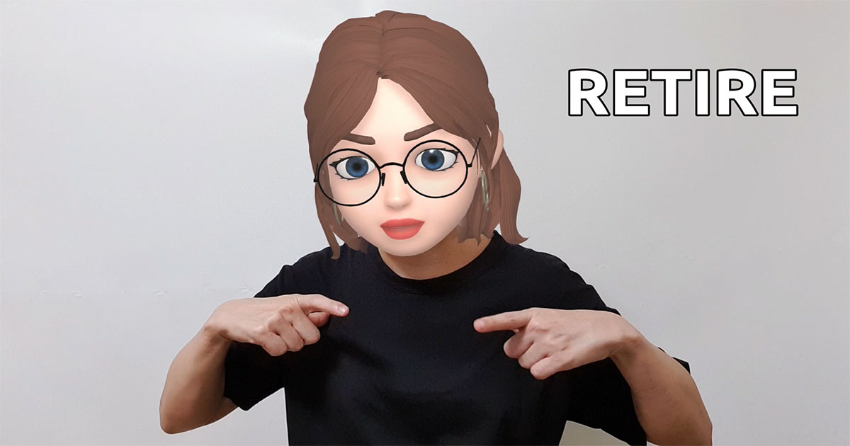 How to say retire in American Sign Language ASL sign?