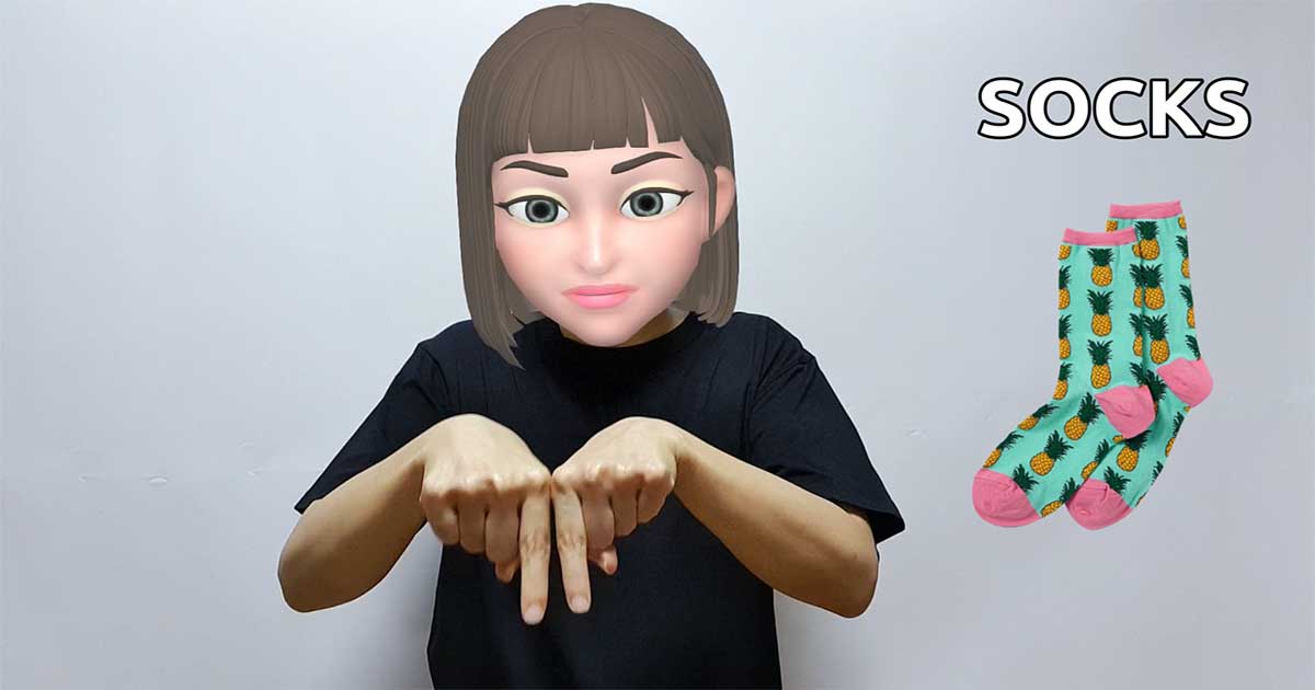 How to say and practice socks in American Sign Language ASL?