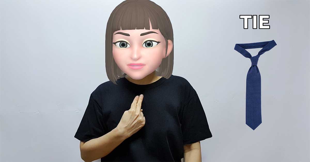How to say and practice tie in American Sign Language ASL?