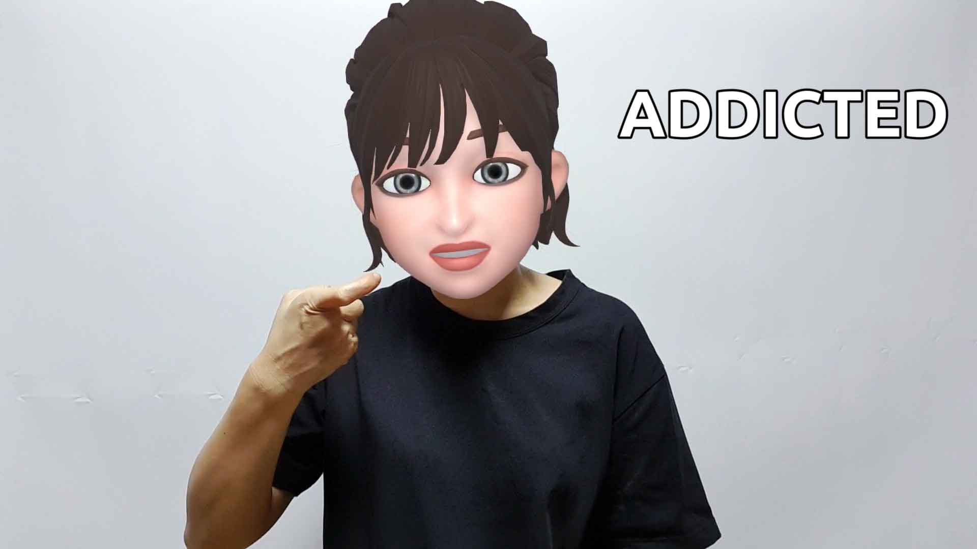 How to say addicted in American Sign Language ASL sign?