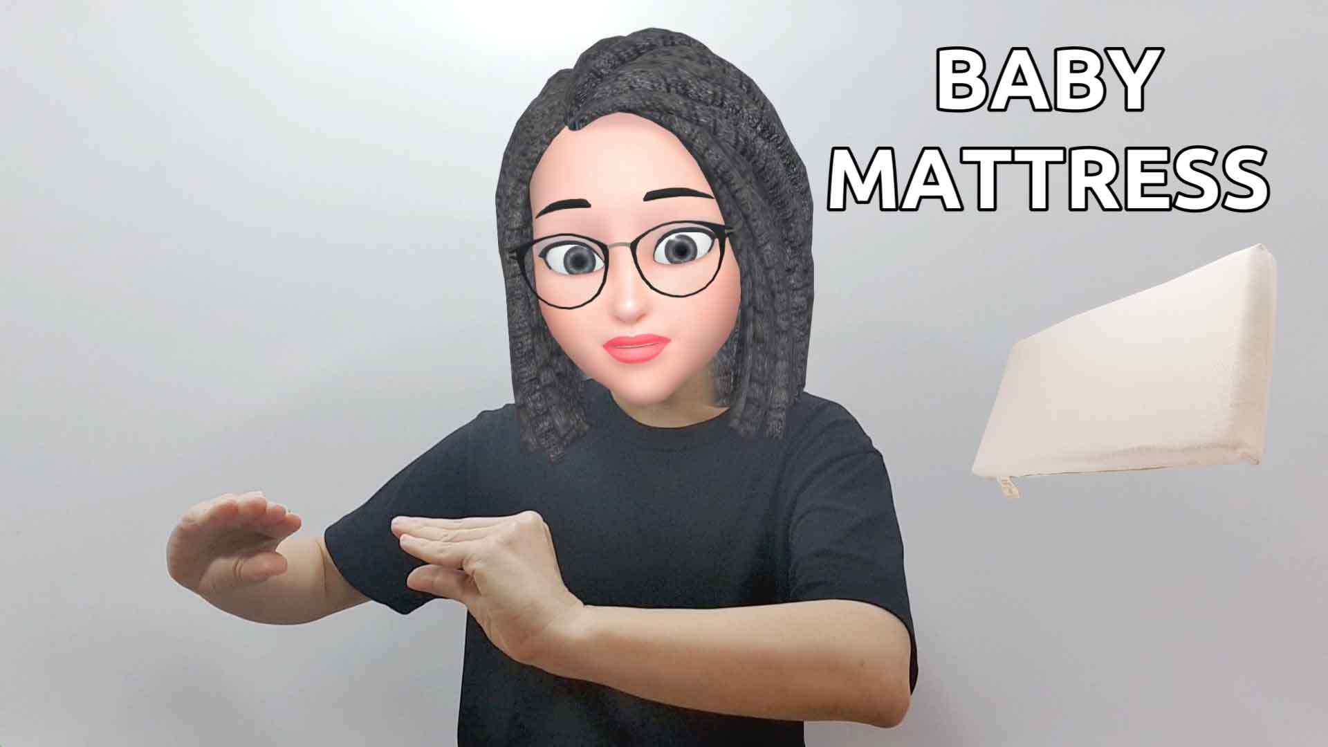 How to say baby mattress in American Sign Language ASL?