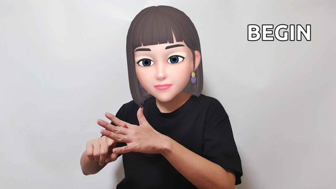 How to say end and begin in American Sign Language ASL sign?