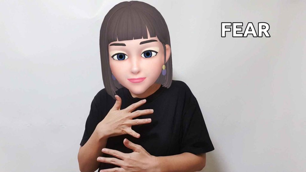 What are the American Sign Language ASL signs for hope and fear?
