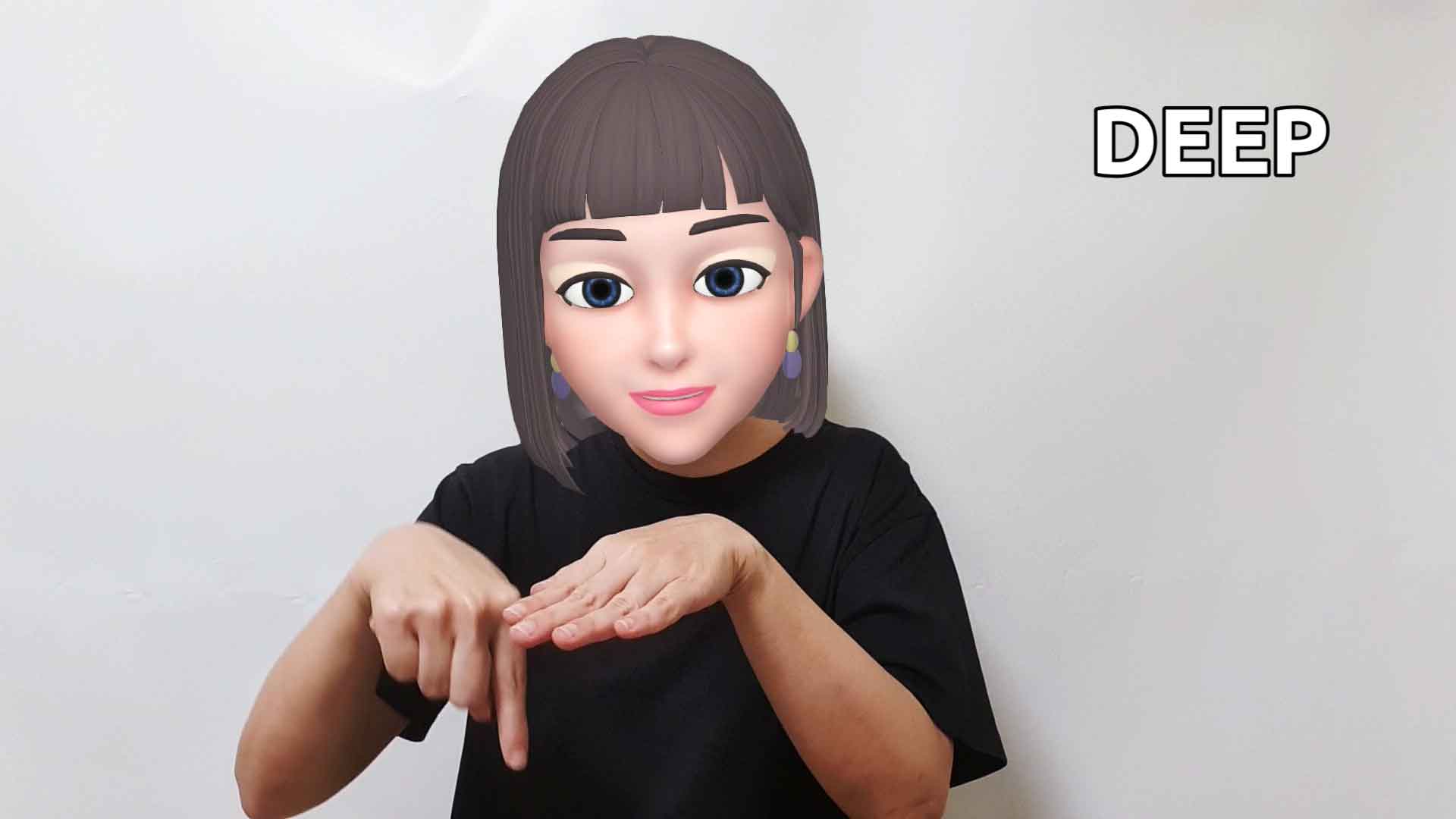 How to say deep and shallow in American Sign Language ASL sign?