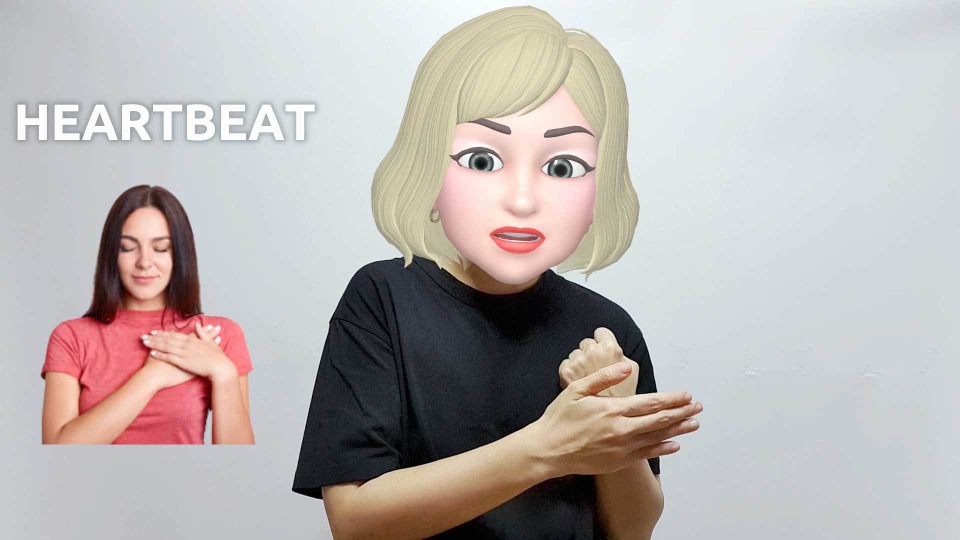 What is the American Sign Language ASL sign for heartbeat?