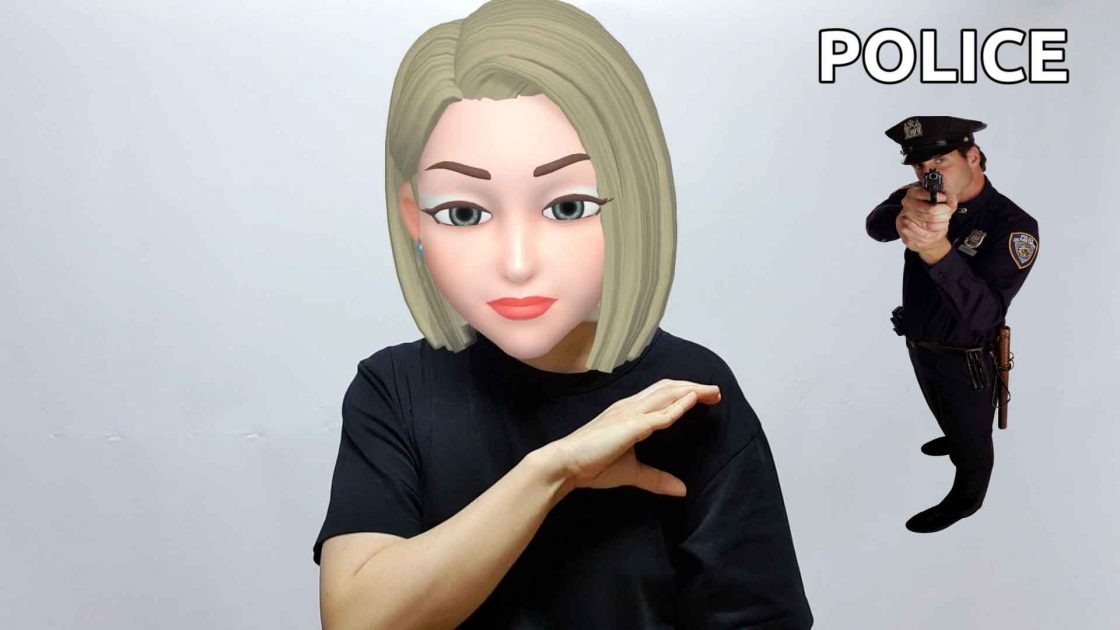 How to say police in American Sign Language ASL sign?