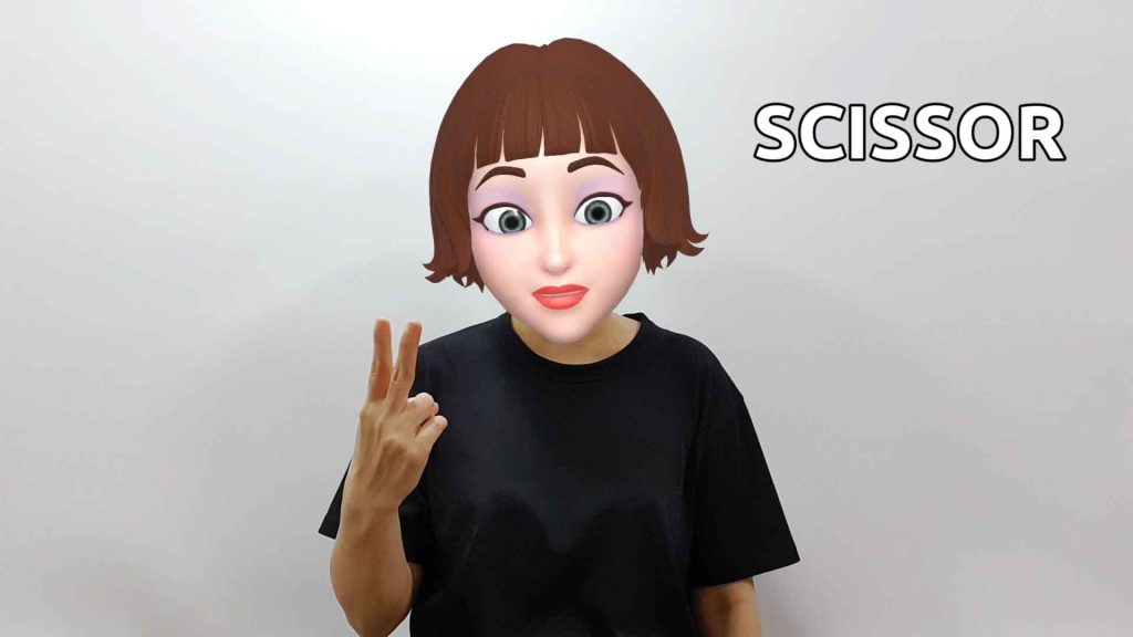What is the American Sign Language ASL sign for scissor?