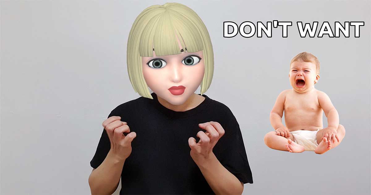 How to say and practice Do not want in Baby Sign Language?