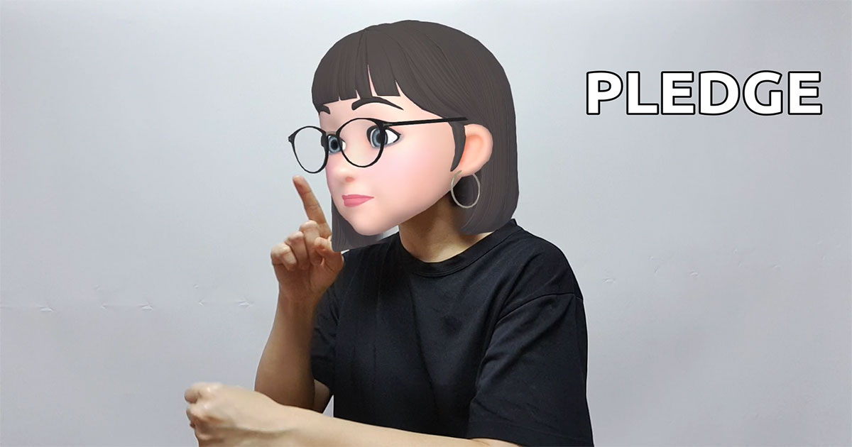 How to sign pledge in American Sign Language (ASL)?