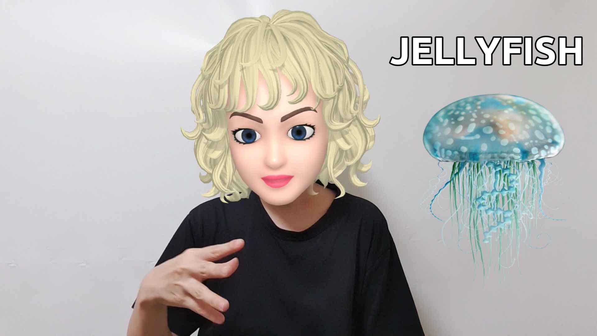 How to say and practice jellyfish in scuba diving hand signal?